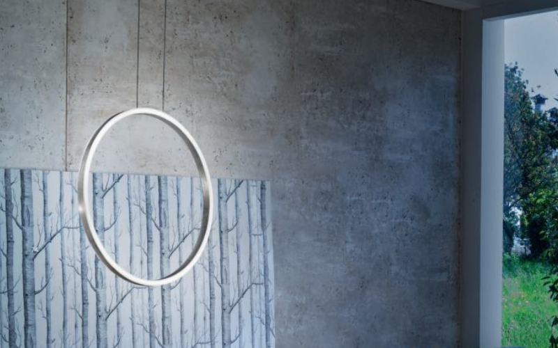 2134. LOOP PENDANT (vertical) BEAM LEFT & RIGHT. by Lola Lighting, Gordon Bullard