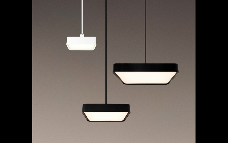 SHESQP. SHELL SQUARE - PENDANT STATIC WHITE, BIOS, SOLA, DUO. by Lumenwerx