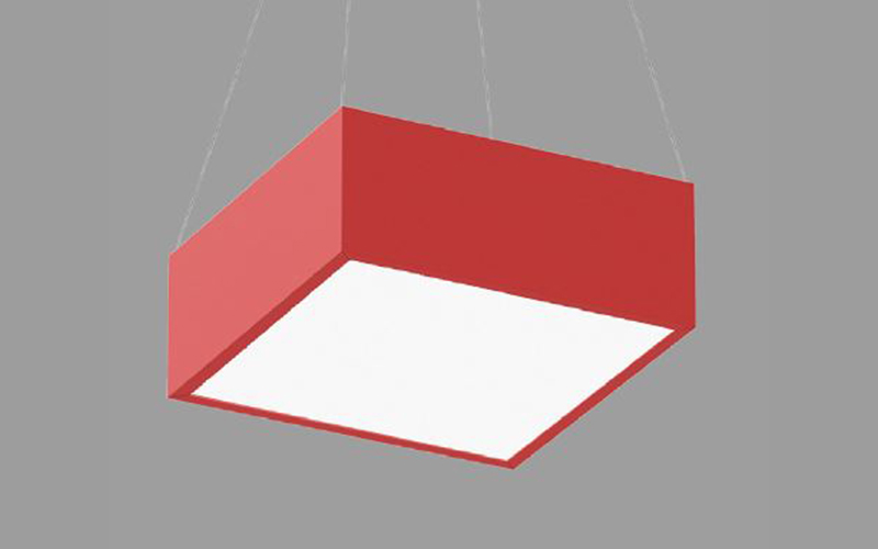 PCSQPD. POP COLOR SQUARE 1x1 PENDANT DIRECT STATIC WHITE. by Lumenwerx