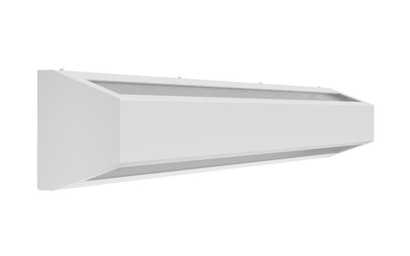 PUOA. TAMPER PROOF WALLMOUNT DIRECT / INDIRECT LUMINAIRE. by Pa-Co Lighting