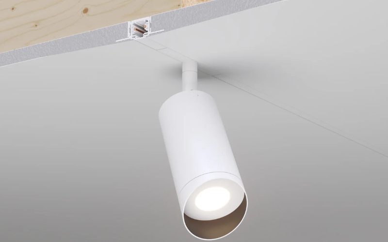 T24. TUBO LARGE WALL WASH 24VDC LED TRACK HEAD. by Pure Edge Lighting