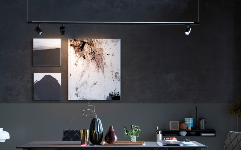 PSTU2CR. PIPELINE TRACK SUSPENSION WITH UPLIGHT 24VDC, SINGLE OR 2 ...