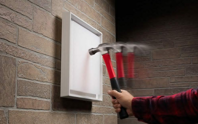 PMVRL13SO. 13″ Square Low Profile Series Vandal Resistant, Surface ...