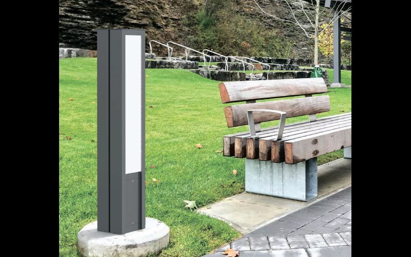 ELM. Illuminated Aluminum Bollard. by Structura