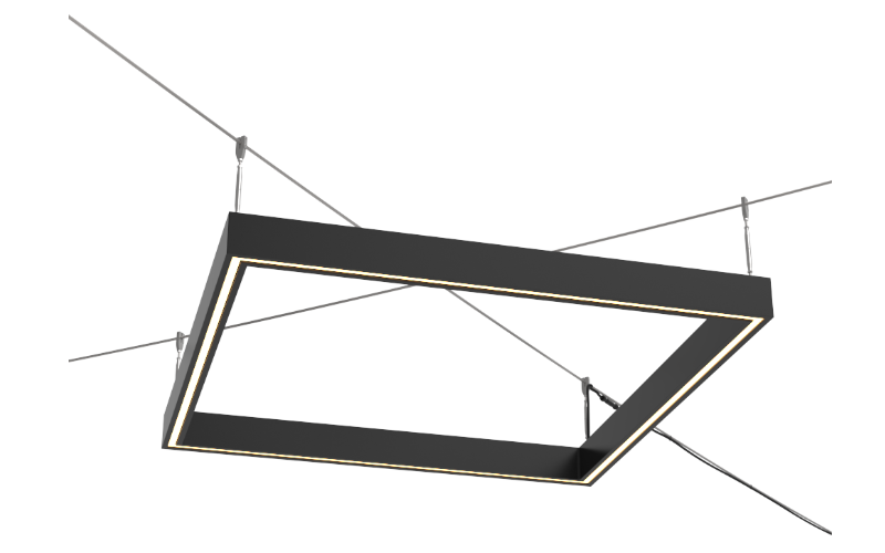 VOLTA. Illuminated Aluminum Square and Rectangle Pendant - Direct ...