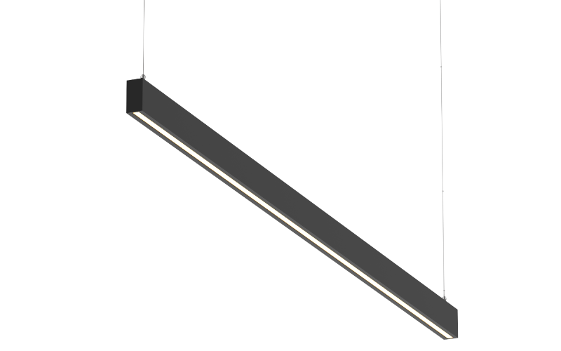 VOLTA. Illuminated Aluminum Linear Pendant - Direct/Indirect Lighting ...