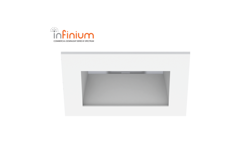 SG-4SQFX. 4'' SQUARE DOWNLIGHT NON-IC CONSTRUCTION. by Spectrum Lighting