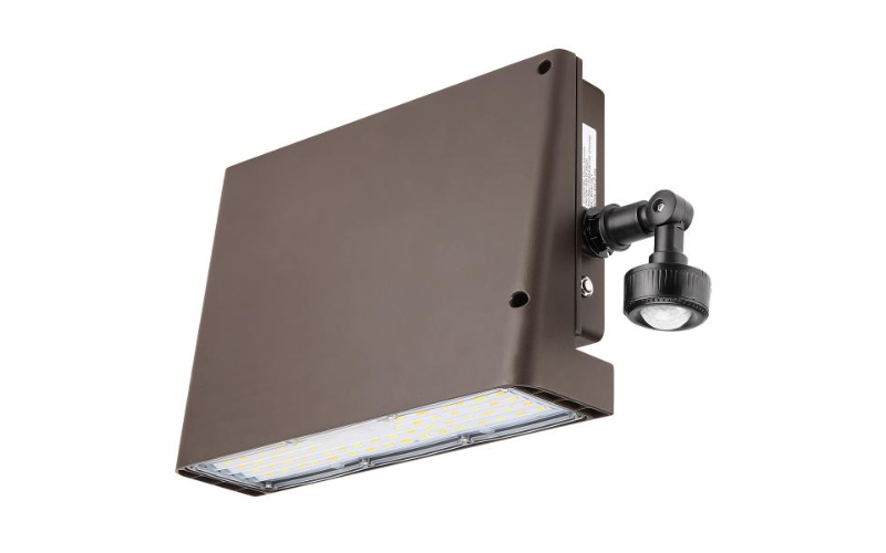 E110S. Architectural LED Trapezoid Wallpack. by Trace Lite