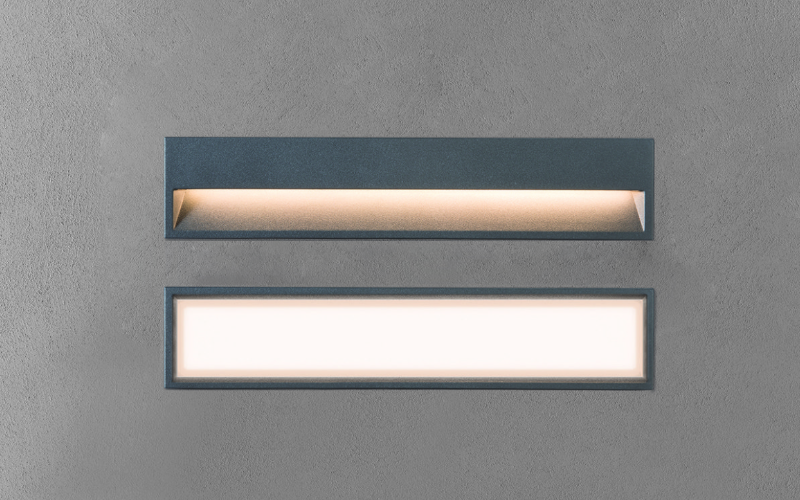 ZLO. ZEDGE LINE OPAL Recessed Direct View Linear Steplight. by Targetti