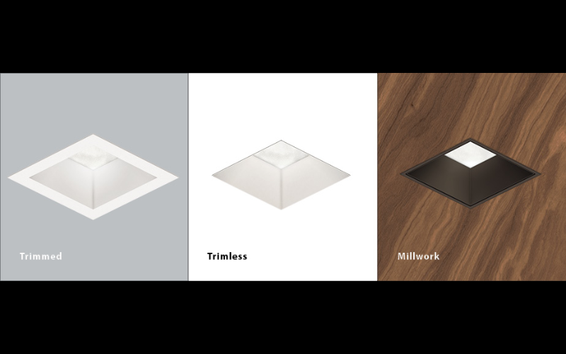 B3SA-L2-T24. BeveLED Mini Basic T24 3'' Square Adjustable. by USAI Lighting