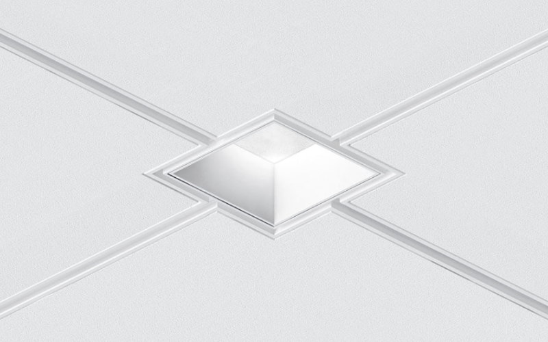 C4SBD-CT. BeveLED Mini Connect - 3” Square Downlight For Use With 4 ...