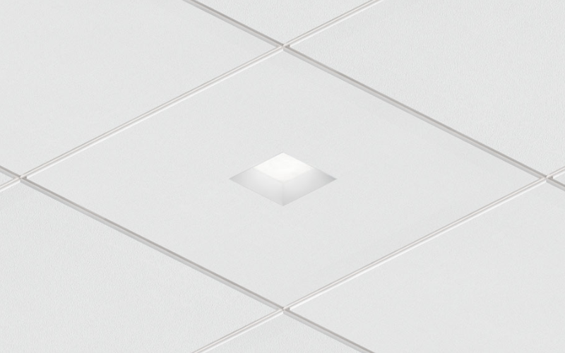 B4SAP. BeveLED 2.2 Trimless Acoustical - 4.5” Square Adjustable For Use ...