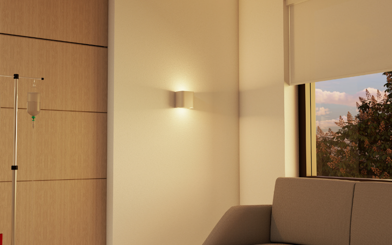 CB7020. ANARA Rounded Square ADA Sconce. by Visa Lighting