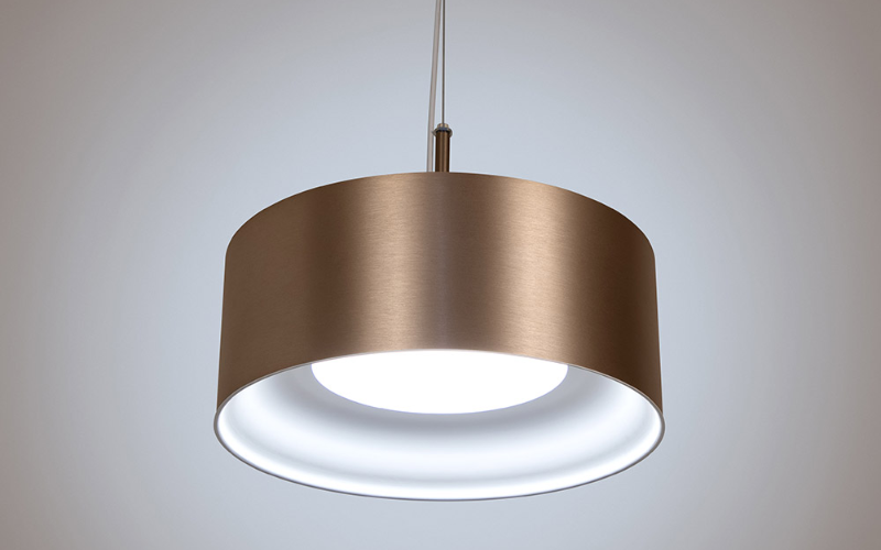 CP4420. RIFF 16'' Direct Drum Pendant. by Visa Lighting
