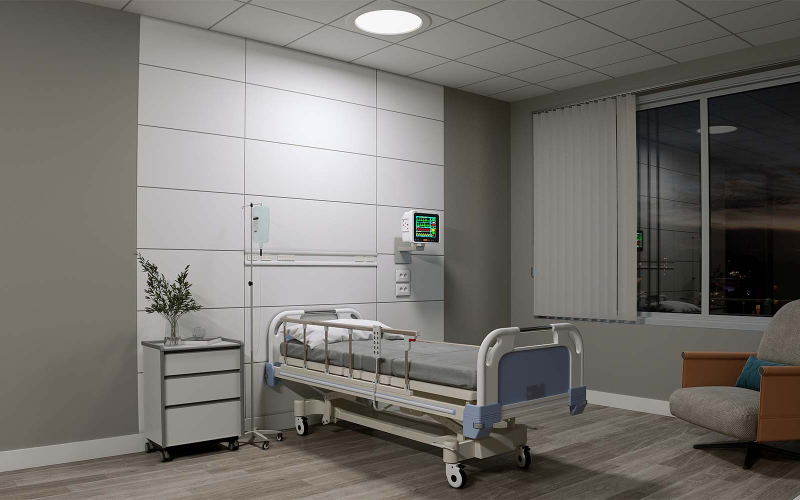 MD2-DCR. LED - Patient Room Dished Circular Recessed Exam and Ambient ...