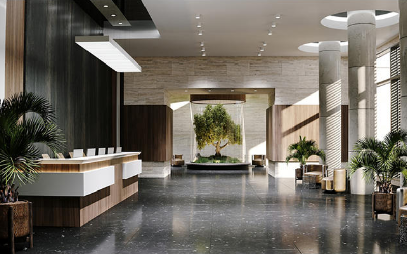 SLS-F. SELEST Flat Visioneering Architectural Suspended Troffer with a ...