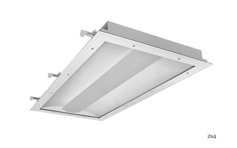 VRIF-4104. LED Recessed Flanged Ceiling Luminaire with Inset Door Frame ...