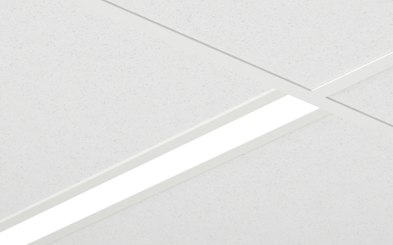 MSL-RT. MICROSlot T-Bar 1.5” Low-Profile Linear LED T-Bar Mount. by XICO